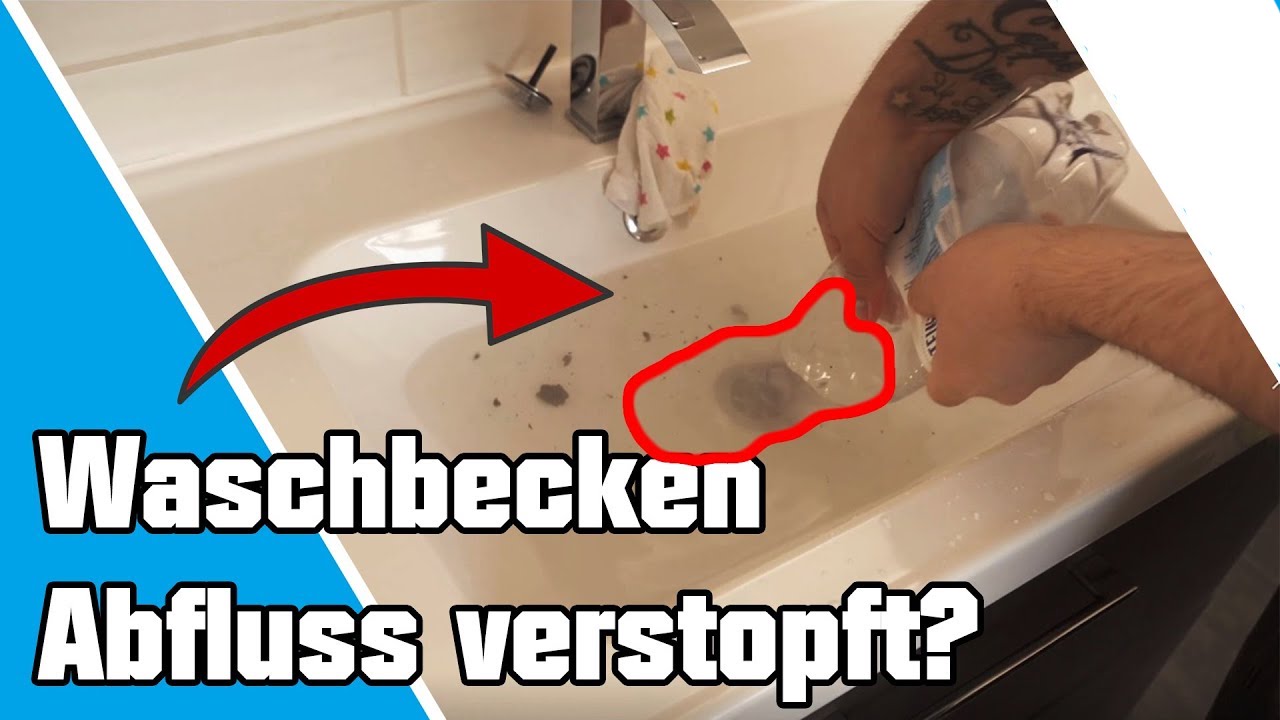 Waschbecken Abfluss verstopft – in Sekunden wieder frei 💦 – meine tricks